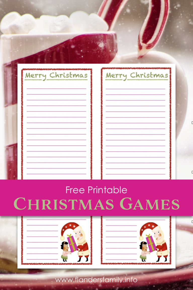 Merry Christmas Word-Building Game - Flanders Family Home Life