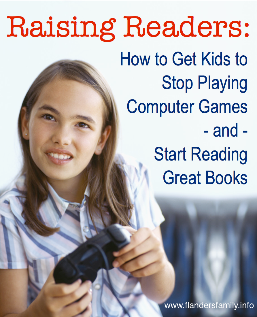 Ditching Computer Games in Favor of Books - Flanders Family Homelife