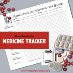 Free Chart for Keeping Track of Medications - Flanders Family Home Life