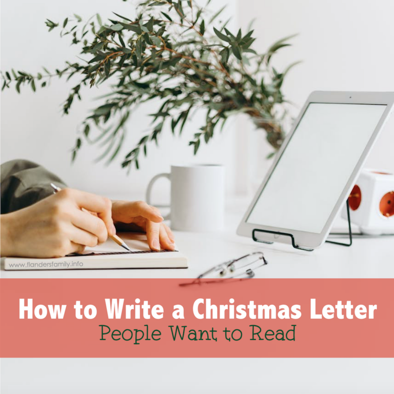 How to Write a Christmas Letter (with Samples) - Flanders Family Home Life