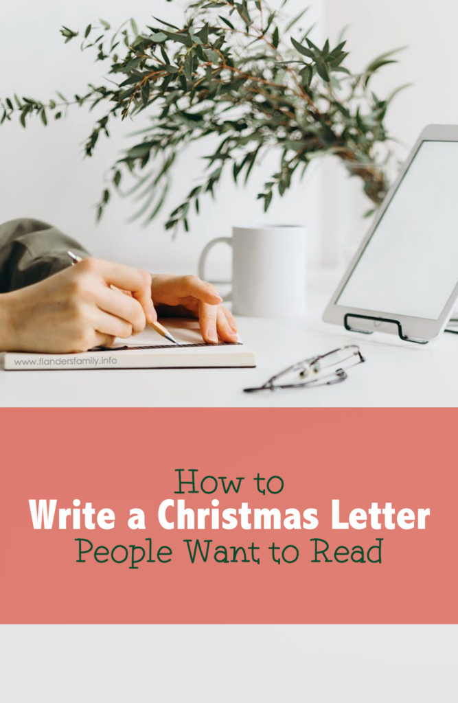 How to Write a Christmas Letter (with Samples) - Flanders Family Home Life