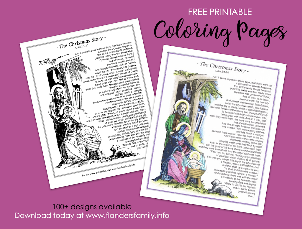 Luke 2 1 20 Printable Kids