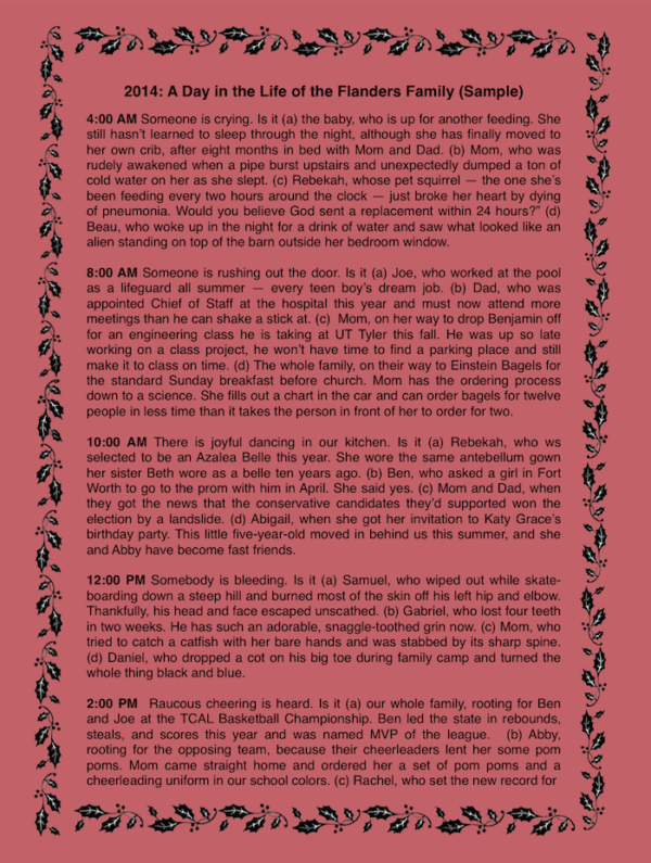 How to Write a Christmas Letter (with Samples) - Flanders Family Home Life