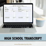 Free Editable High School Transcript Template - Flanders Family Home Life