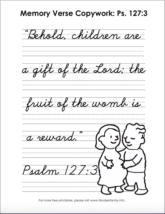 Word on Wednesday: Psalm 127:3 - Flanders Family Home Life
