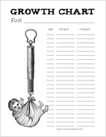 Children's Growth Charts {Free Printable} - Flanders Family Homelife