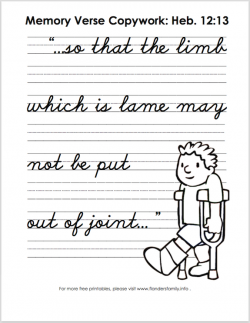 WOW: Hebrews 12:12-13 - Flanders Family Home Life