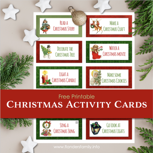 Simple Christmas Activity Cards - Flanders Family Home Life