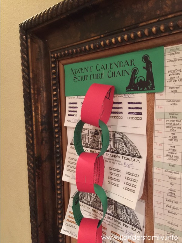 Advent Scripture Chain (Free Printable) - Flanders Family Home Life
