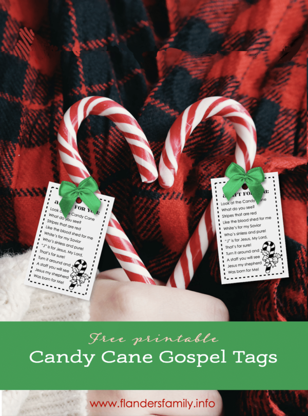 Candy Cane Gospel Poem for Christmas - Flanders Family Home Life