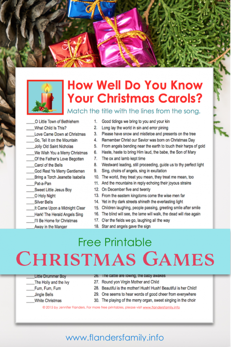 How Well Do You Know Your Christmas Carols? - Flanders Family Home Life