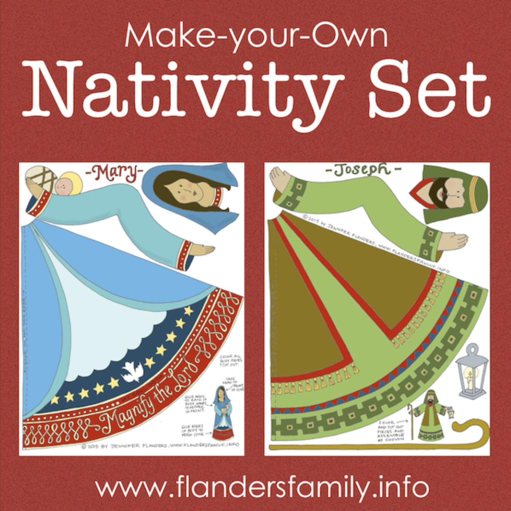 DIY Paper Nativity Craft - Flanders Family Home Life