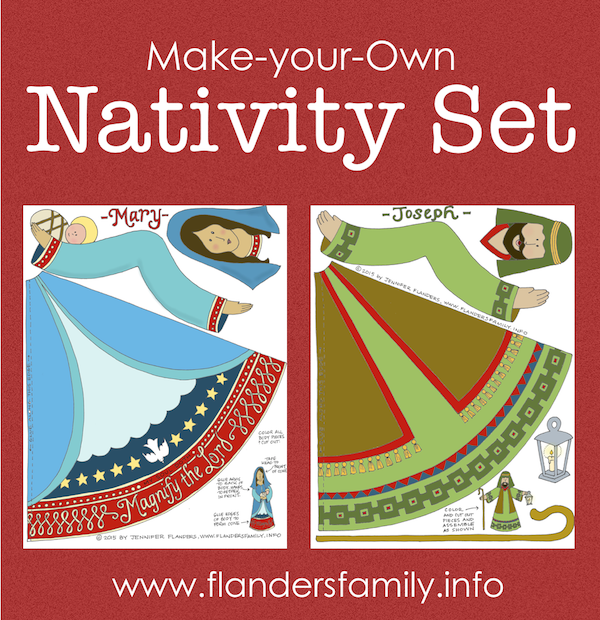 DIY Paper Nativity Craft - Flanders Family Home Life