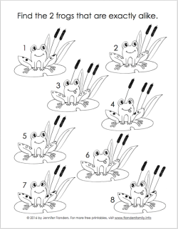 Free Printable Frog Themed Activity Sheets - Flanders Family Home Life