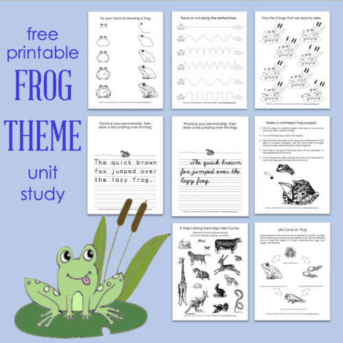 Free Printable Frog Themed Activity Sheets - Flanders Family Home Life