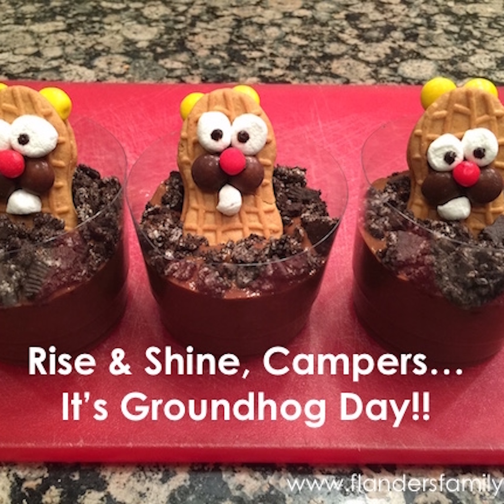 Groundhog Day Pudding Cups - Flanders Family Home Life