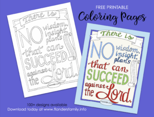Plan for Success Coloring Page - Flanders Family Home Life