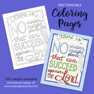 Plan for Success Coloring Page - Flanders Family Home Life