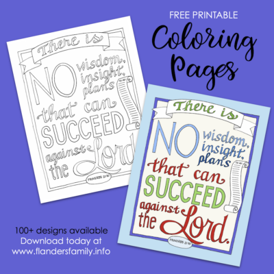 Plan for Success Coloring Page - Flanders Family Home Life