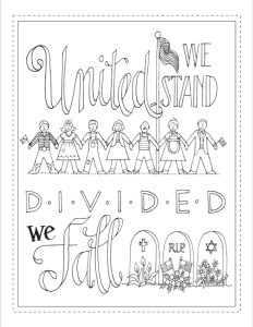 United We Stand Coloring Page - Flanders Family Home Life