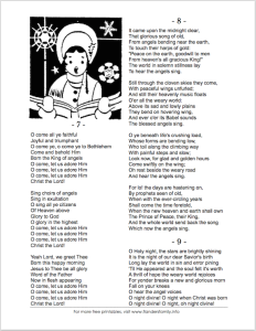 Christmas Carol Song Sheets (Free Printable) - Flanders Family Home Life