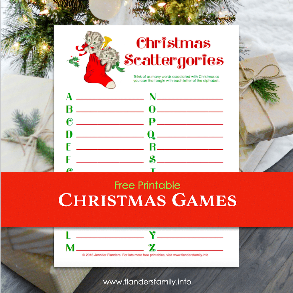 Christmas Scattergories Game (Free Printable) - Flanders Family Homelife