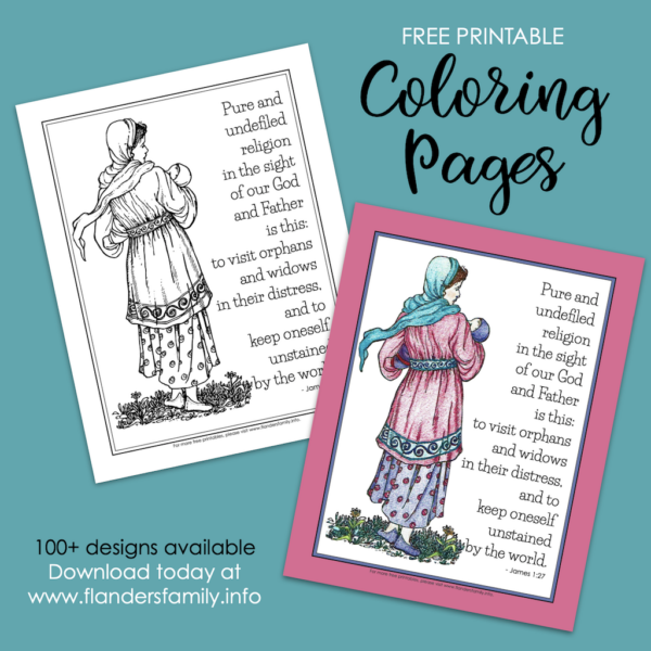 Cheer Up the Lonely Coloring Page - Flanders Family Home Life