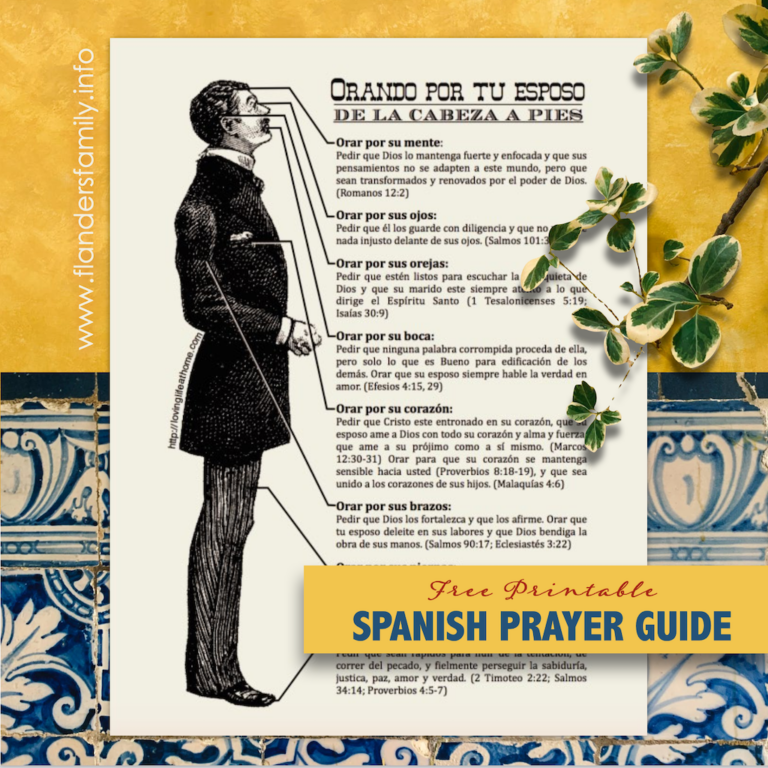 Mailbag: Spanish Prayer Guide - Flanders Family Homelife