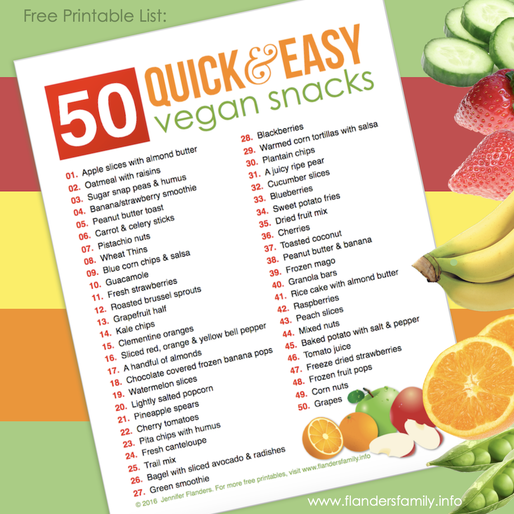 Healthy Snacks List