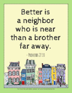 Are You a Good Neighbor? (Coloring Page) - Flanders Family Home Life