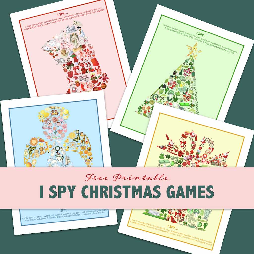 I SPY Christmas Printables - Flanders Family Home Life