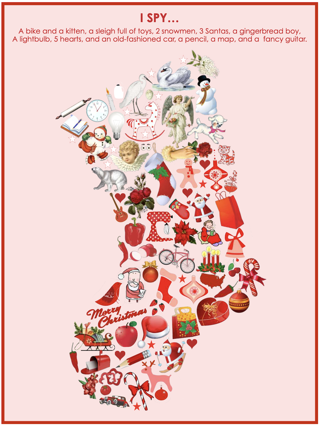 I SPY Christmas Printables - Flanders Family Home Life