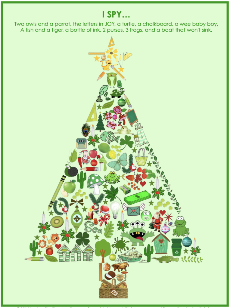 I SPY Christmas Printables - Flanders Family Homelife