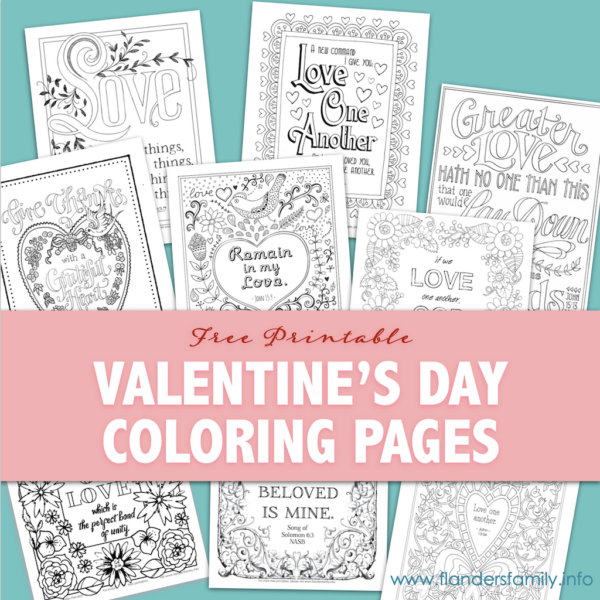 Coloring Pages for Valentine's Day - Flanders Family Homelife