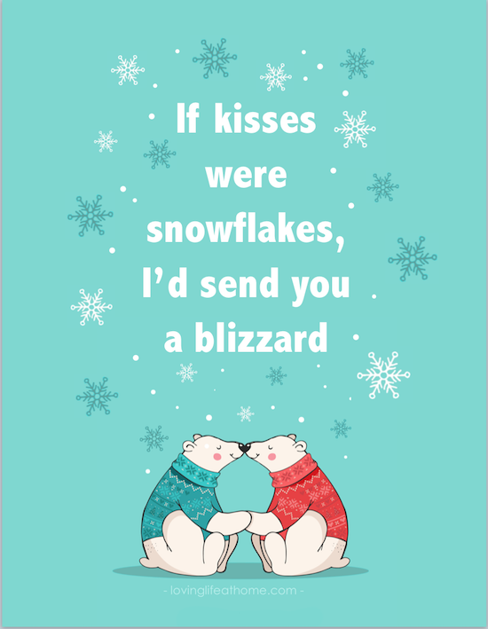 If Kisses Were Snowflakes (& More Fun Stuff) - Flanders Family Home Life