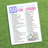 50 Fun Ideas for Spring (Free Printable) - Flanders Family Home Life