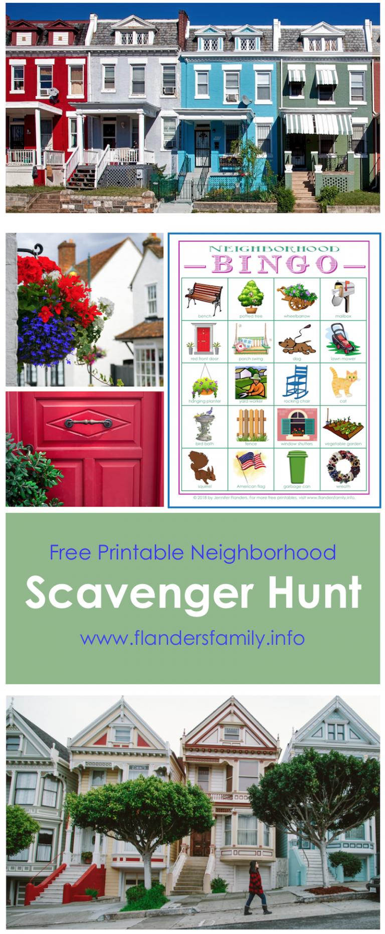 Neighborhood Bingo: Free Scavenger Hunt Fun - Flanders Family Home Life
