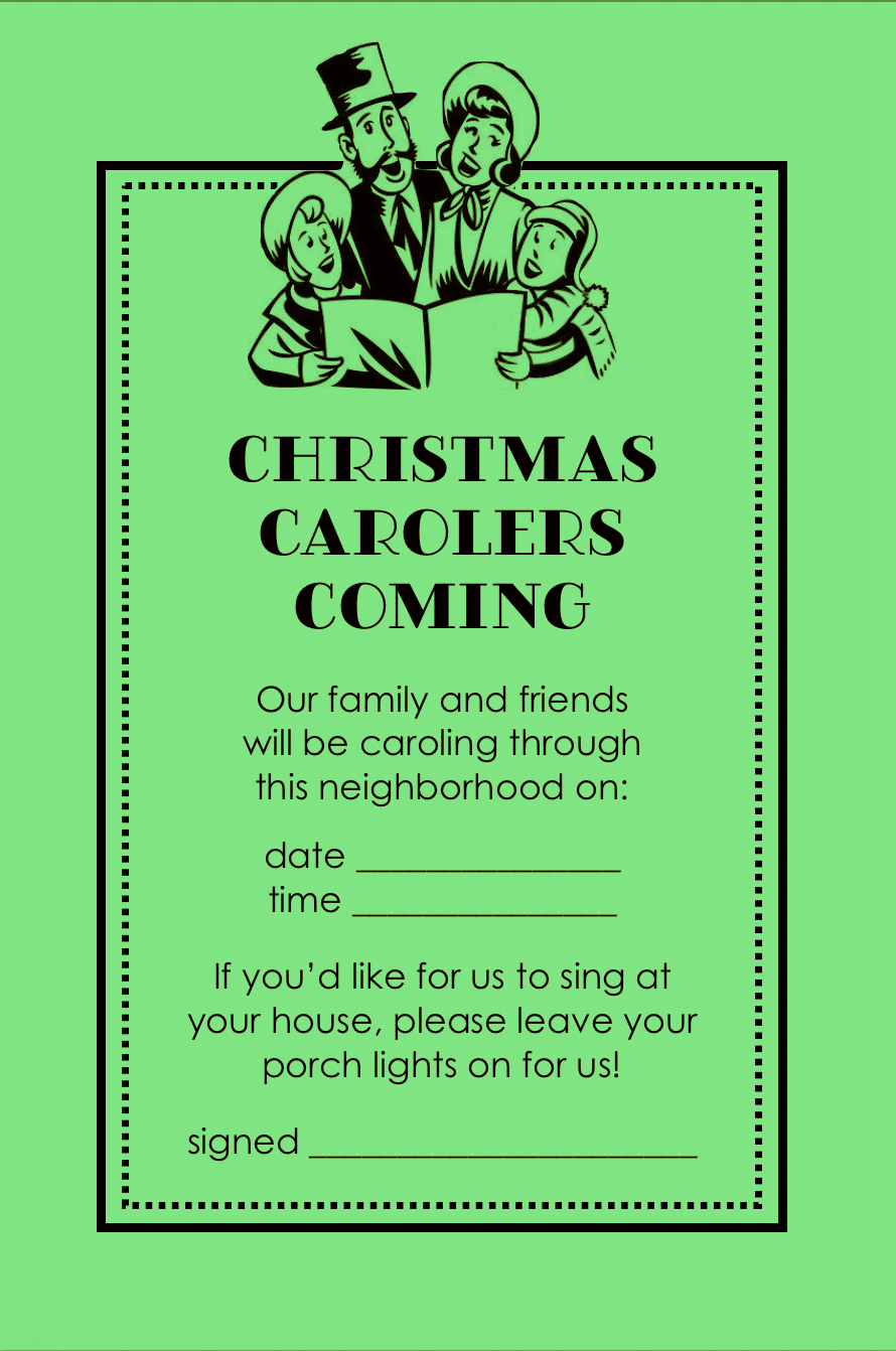 Throw the Best Christmas Caroling Party Ever - Flanders Family Home Life
