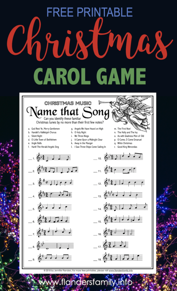 "Name That Song" Christmas Game - Flanders Family Home Life