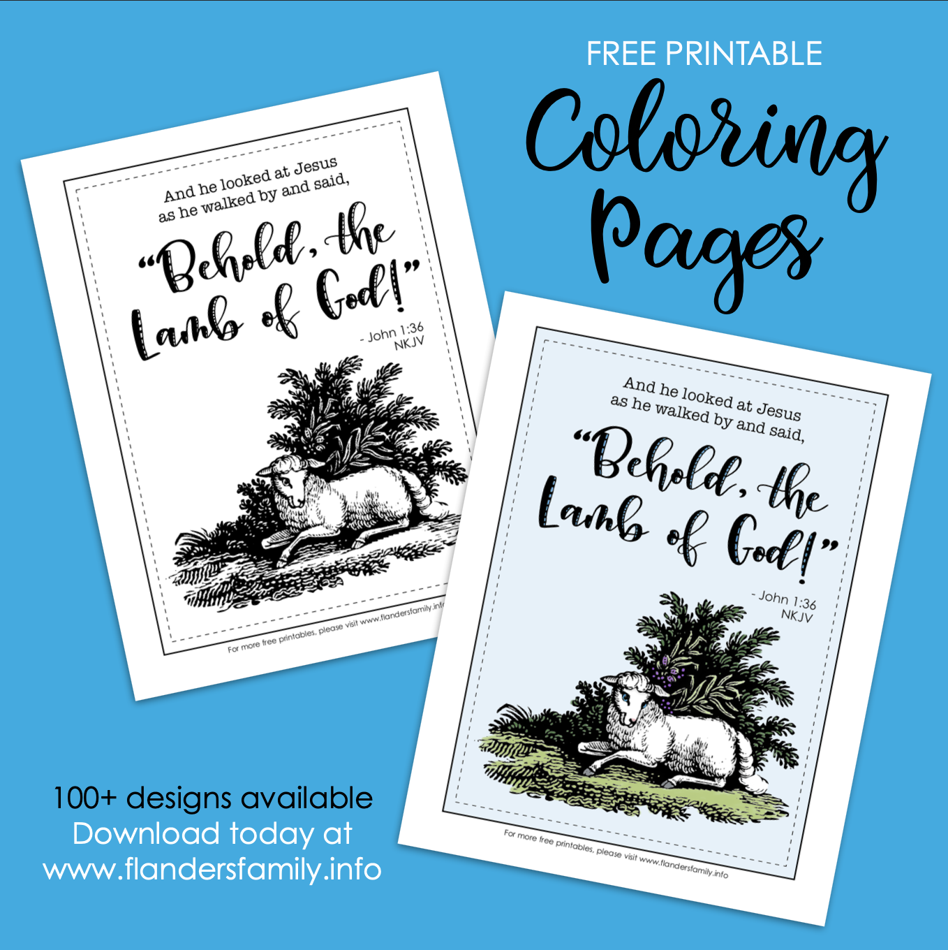 Lamb Of God Coloring Page