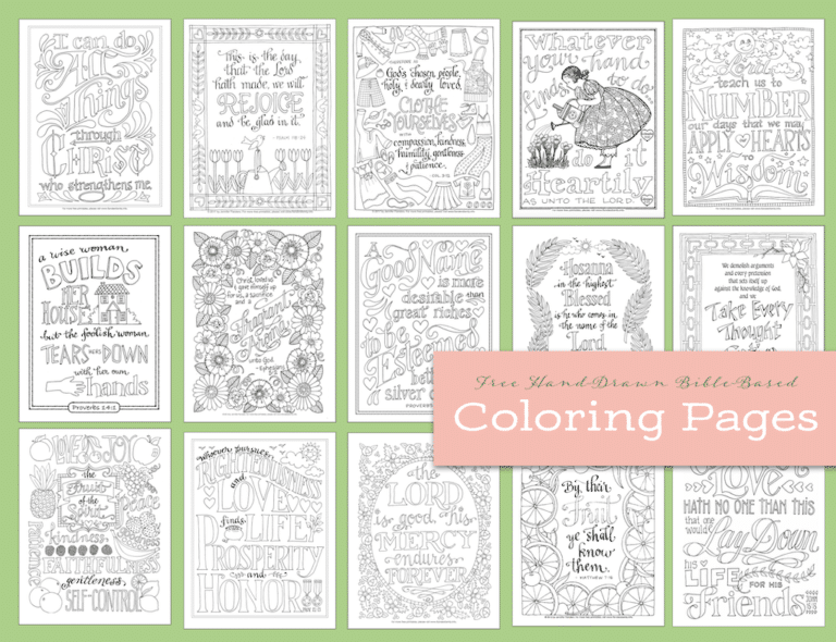 I Will Lie Down and Sleep (Coloring Page) - Flanders Family Home Life