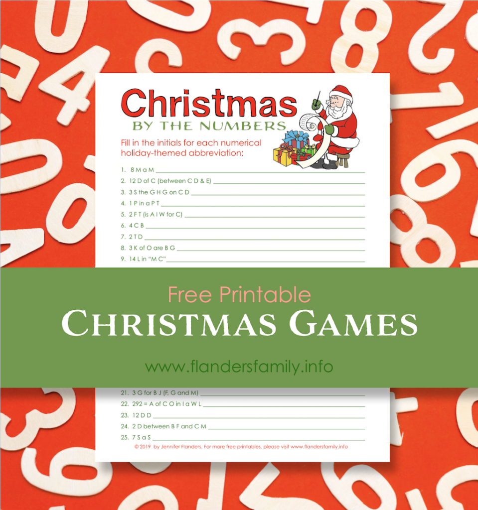 Christmas by the Numbers Quiz - Flanders Family Home Life