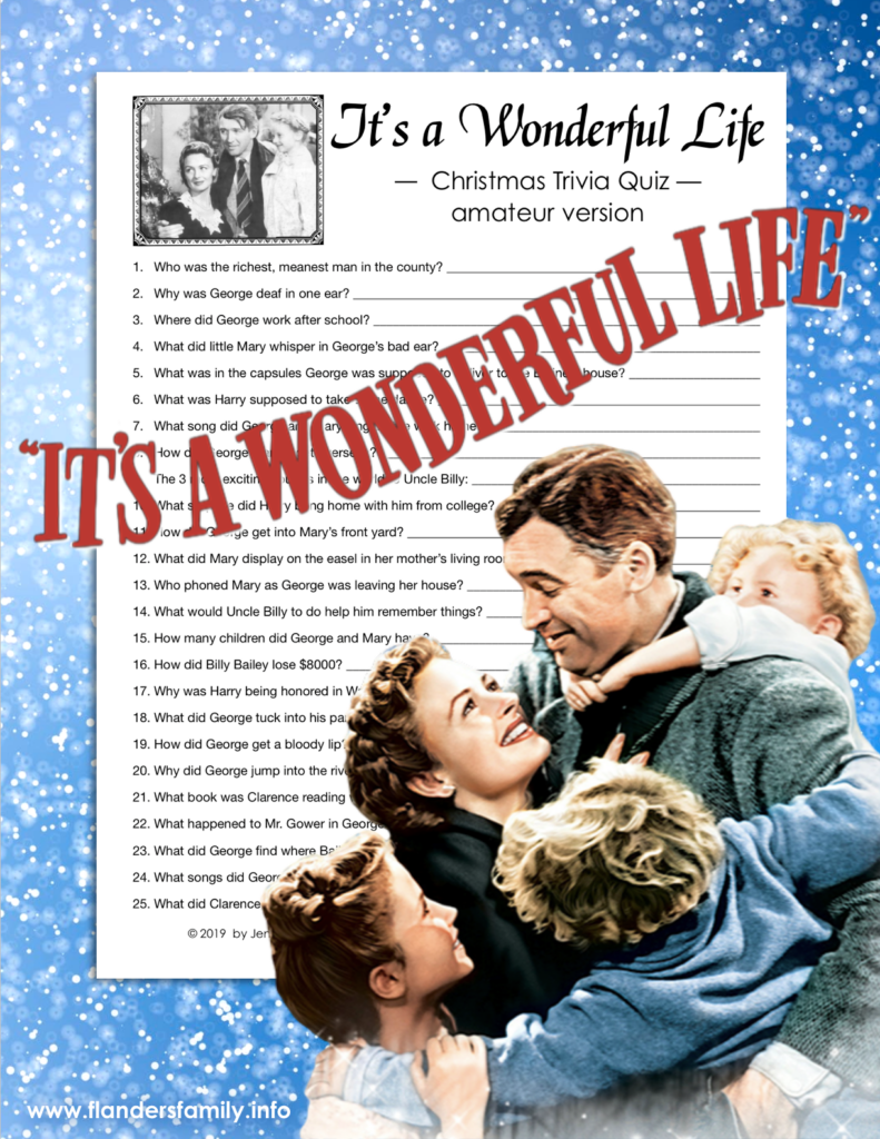 It's a Wonderful Life Trivia Quiz - Flanders Family Home Life