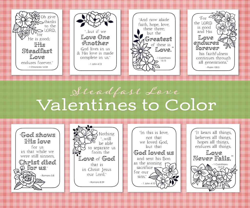 Free Printable Valentines in Several Styles - Flanders Family Home Life