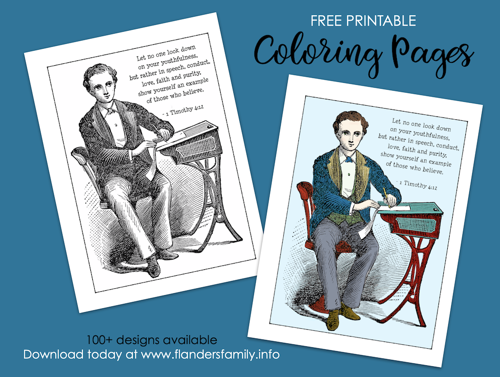 Show Yourself an Example Coloring Page - Flanders Family Homelife