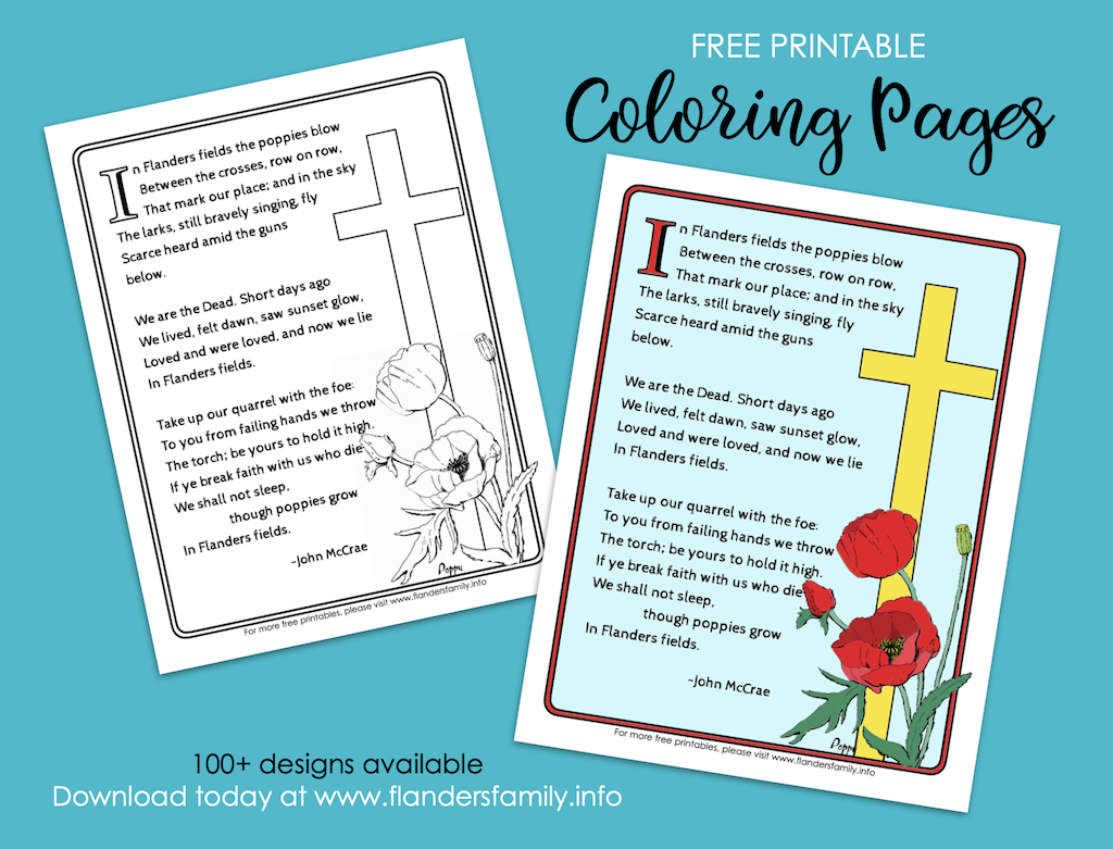 In Flanders Fields (Free Printable Poem) - Flanders Family Home Life