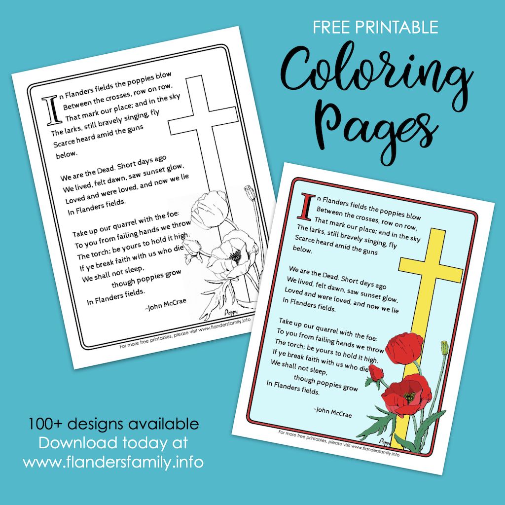 In Flanders Fields (Free Printable Poem) - Flanders Family Home Life