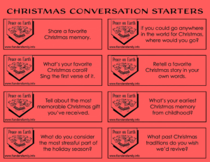 Christmas Conversation Starters - Flanders Family Home Life