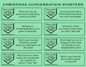 Christmas Conversation Starters - Flanders Family Home Life