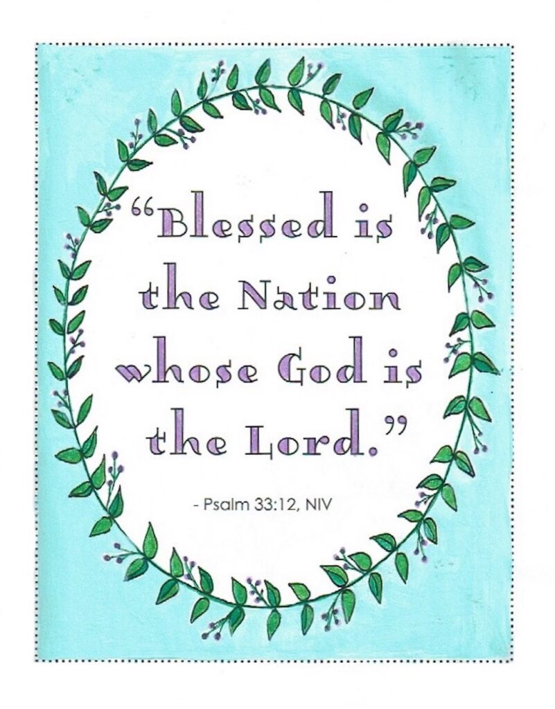 Blessed Nation Coloring Page - Flanders Family Home Life